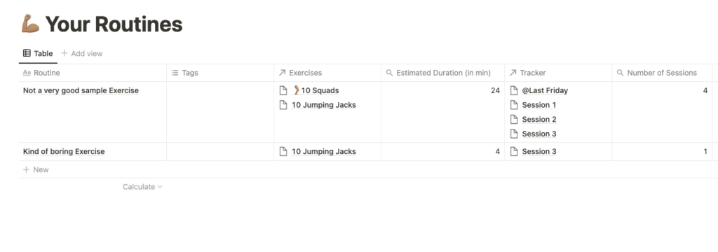 Your Smart Workout Tracker Template In Notion 2023