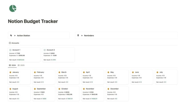 Advanced Notion Budget Tracker - Notion Template For Free