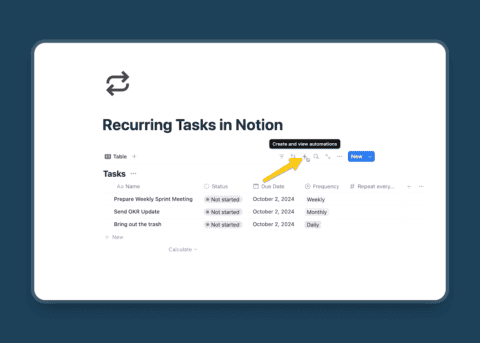 How To Create Recurring Tasks in Notion (Step-by-Step Tutorial)