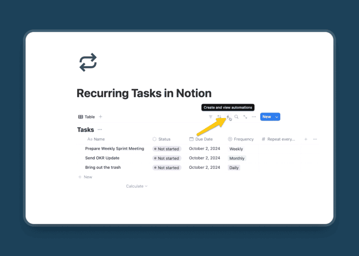 How To Create Recurring Tasks In Notion Step By Step Tutorial